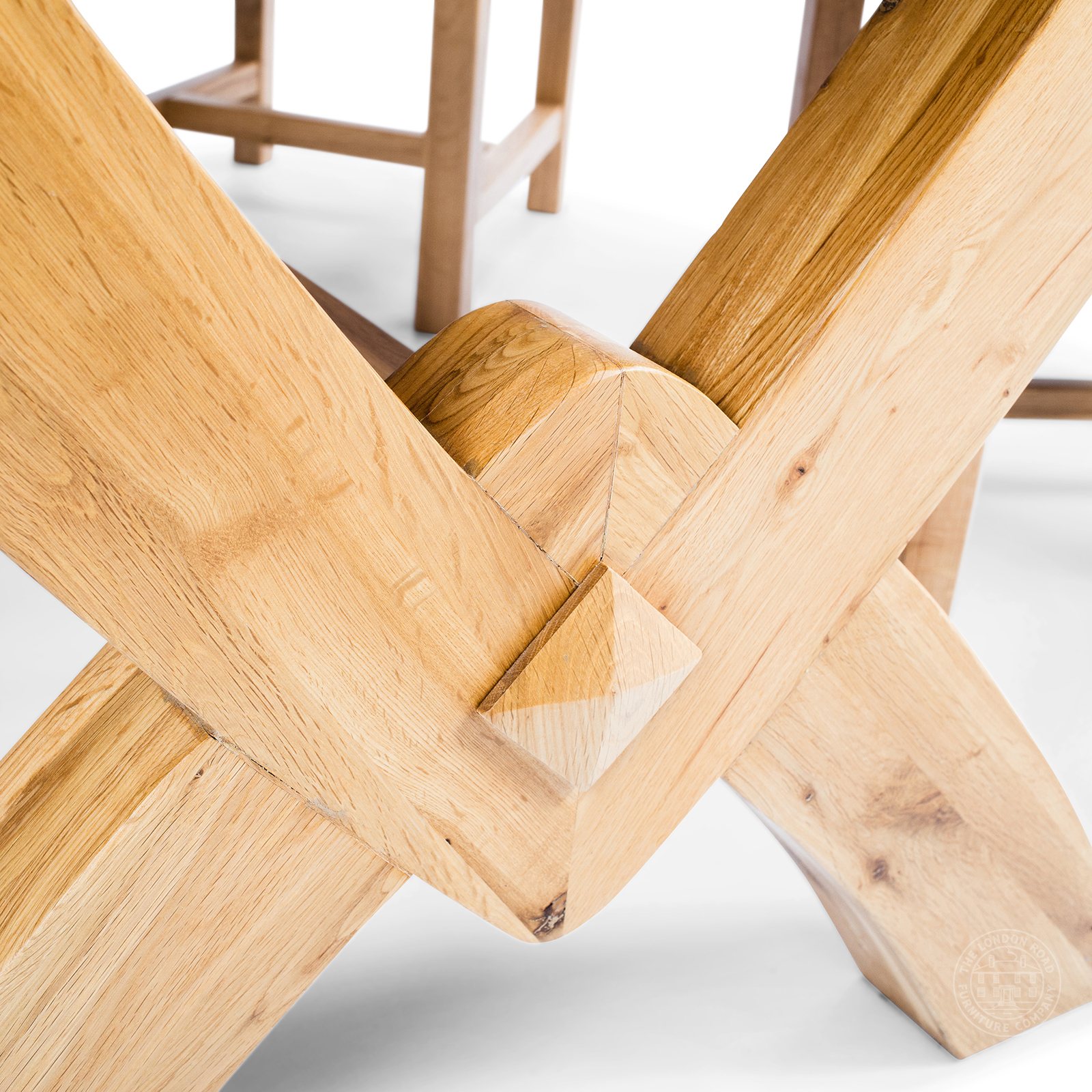 London Road Reims 180cm Extending Oak Dining Table - London Road Furniture