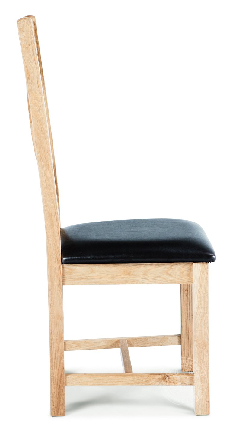 London Road Reims Oak Cross Back Chair - London Road Furniture