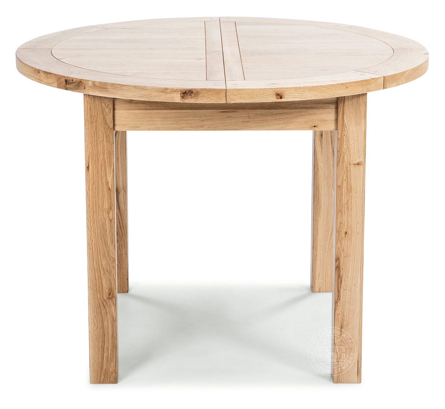 London Road Reims Extending Round Oak Dining Table - London Road Furniture