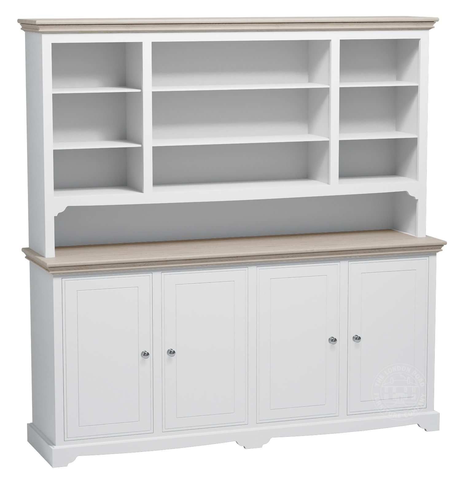 London Road Willow Large Open Dresser - London Road Furniture