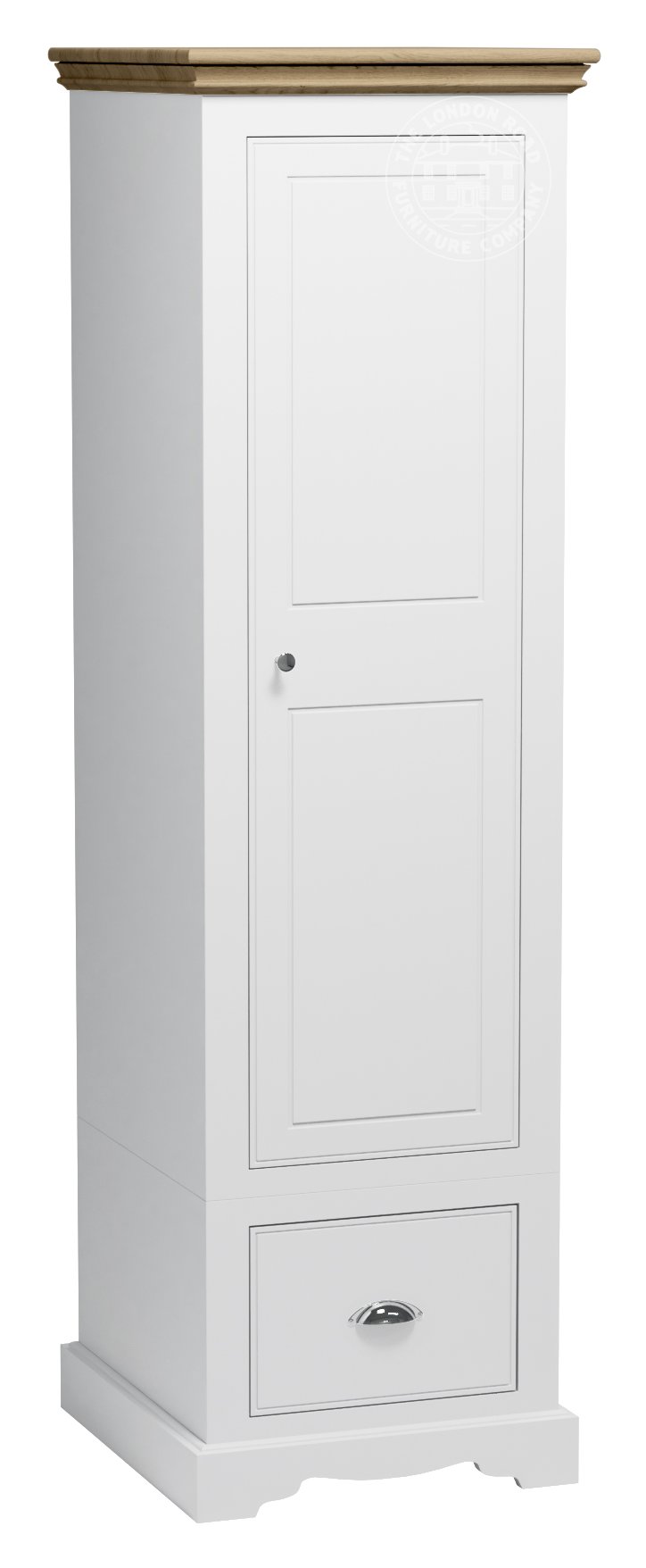 London Road Willow 1 Door Narrow Wardrobe with 1 Drawer - London Road ...
