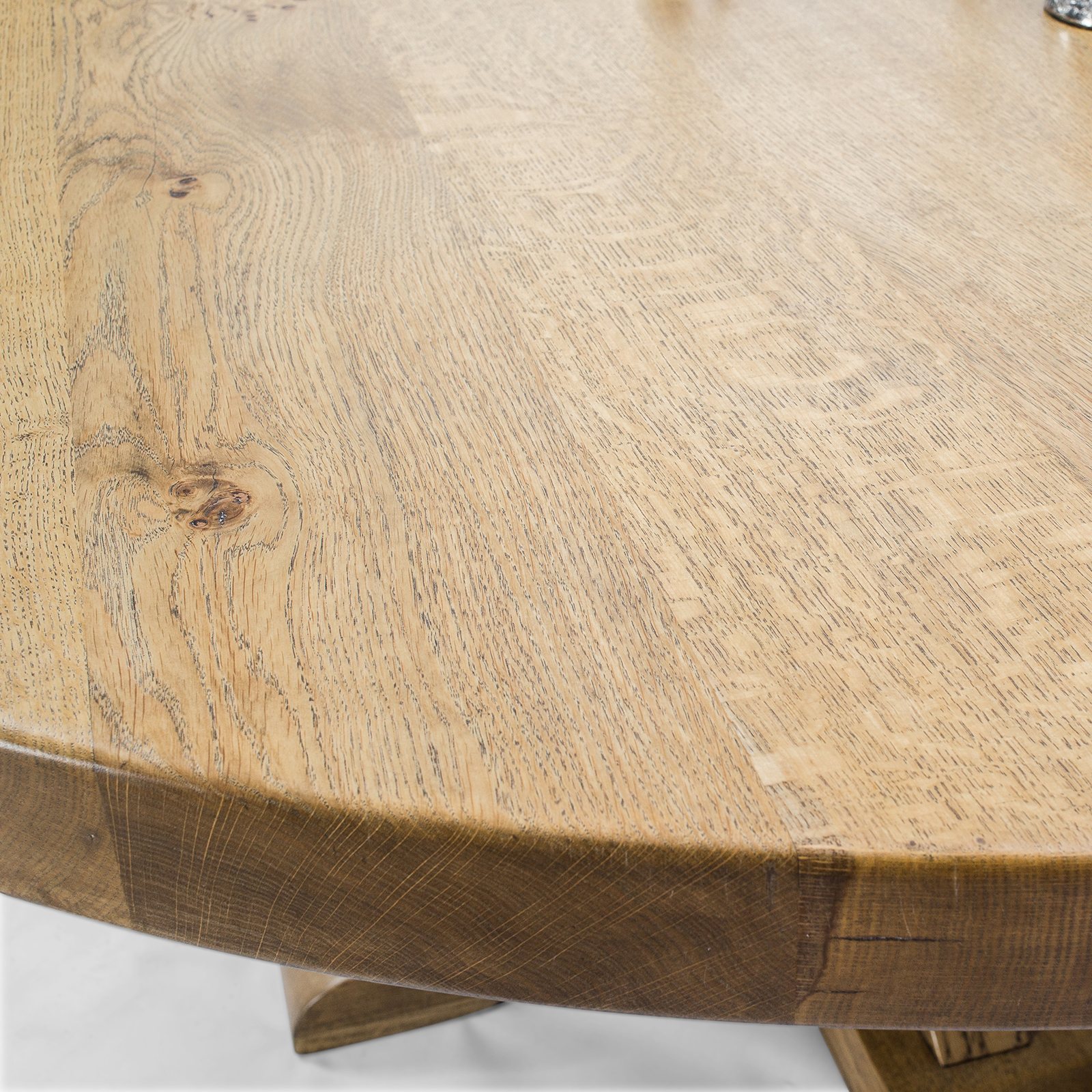 London Road Bespoke Round Oak Dining Table - London Road Furniture