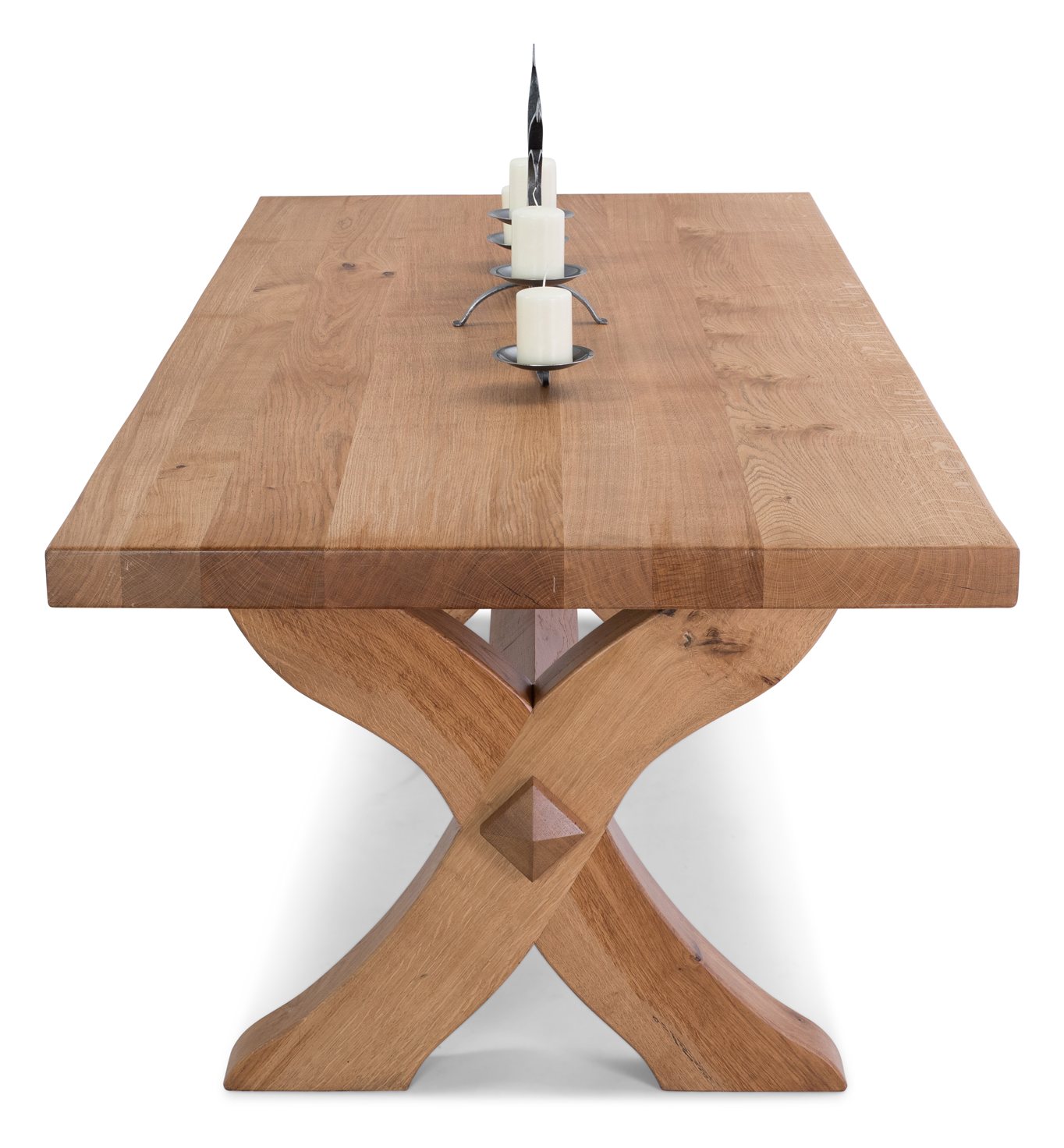 London Road Chateaux Oak Dining Table - London Road Furniture