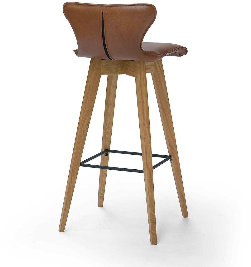 Brees New World Luna Bar Stool With Metal Legs - London Road Furniture